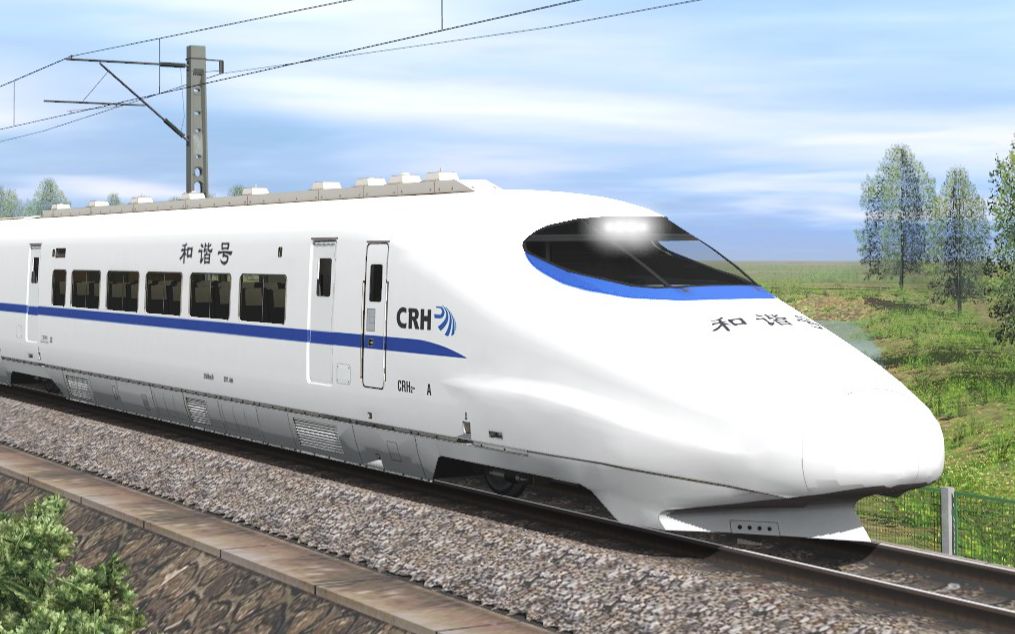 模拟火车TRS2019 来回晃动的CRH2A_单机游戏热门视频