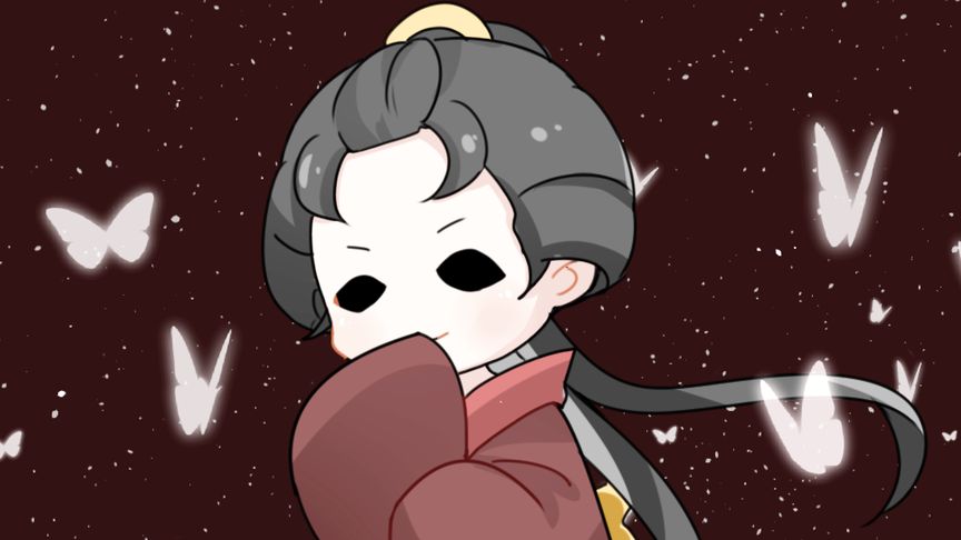 第五人格的人物不难画,一分钟教你画红蝶
