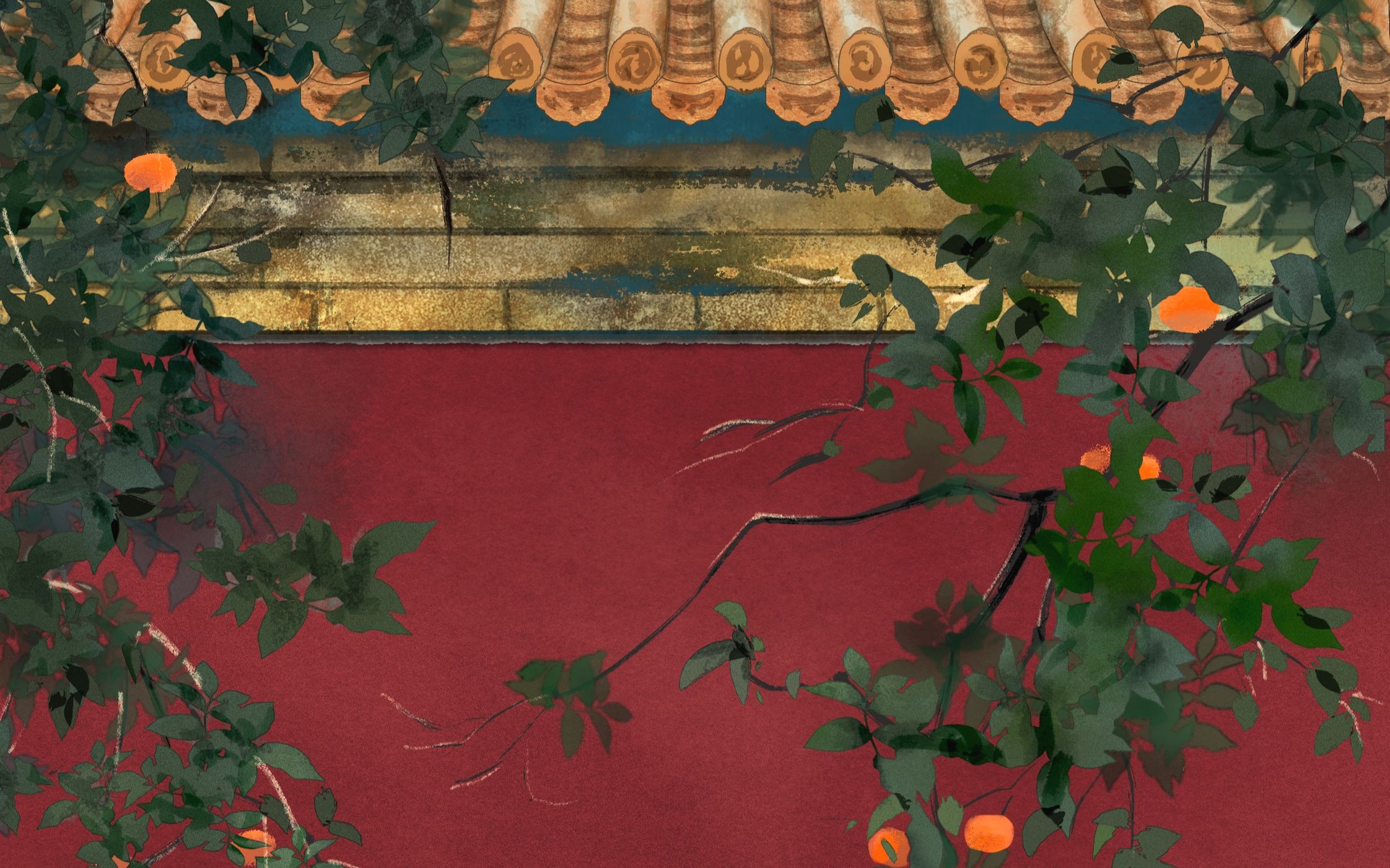 【PS教程】水墨质感风景的画法,解说到最后一步哦~