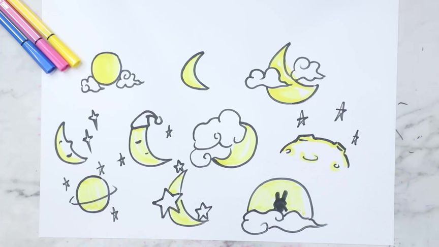十种月亮的画法