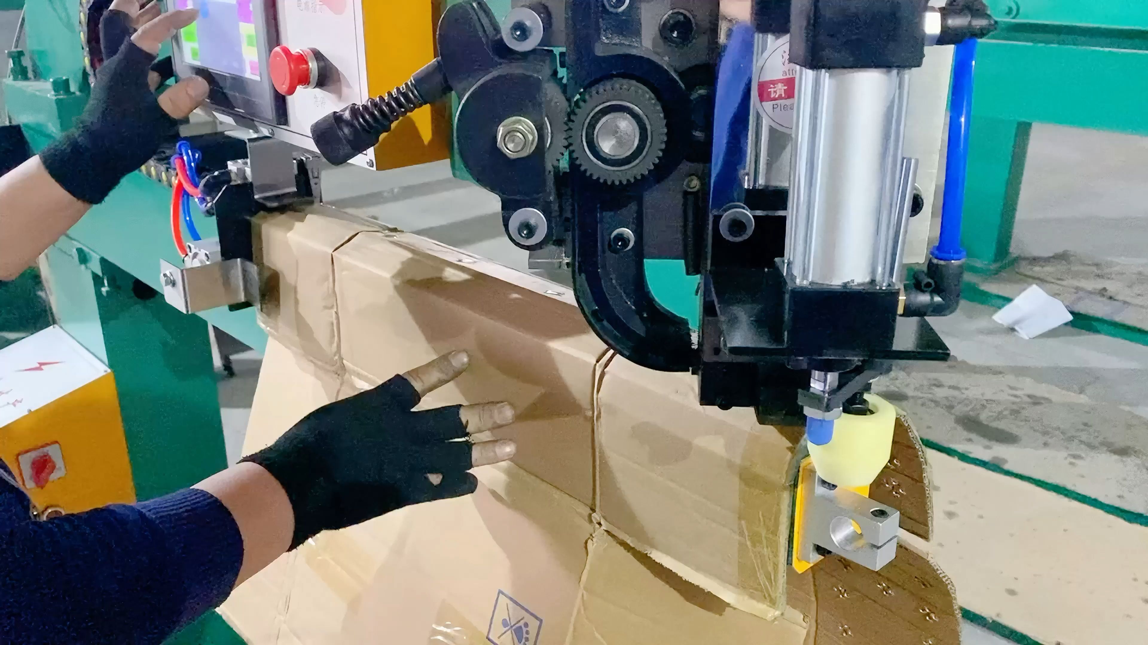 伺服钉箱机A办纸箱厂需要哪些设备