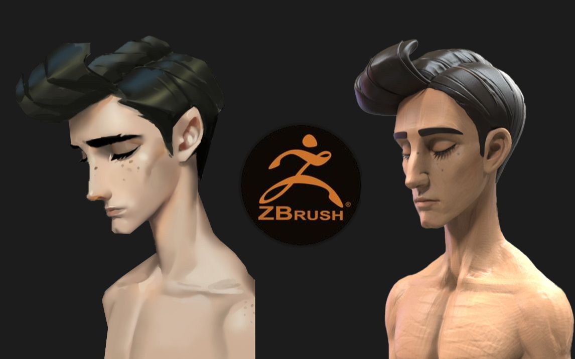 zbrush教程,如何正确学习人物雕刻?新手入门,再也不用担心课程枯燥又...