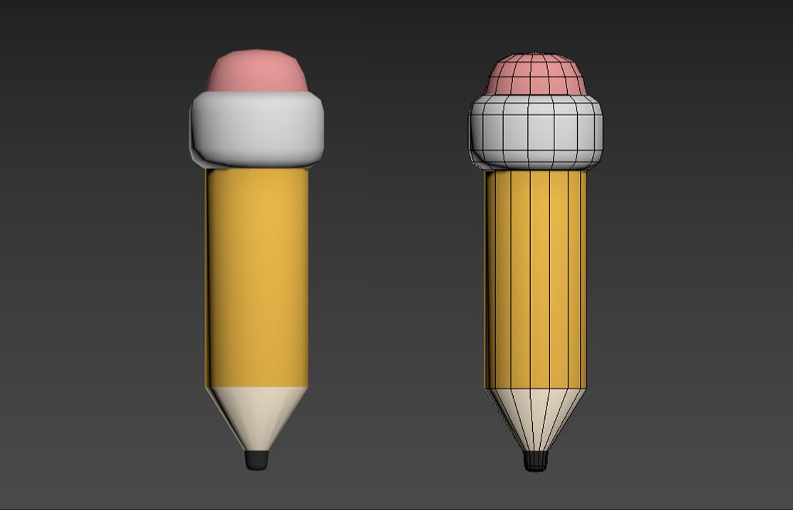 十分钟让你轻松学会 建模布线“铅笔”の模型!零基础入门学习3DMAX...