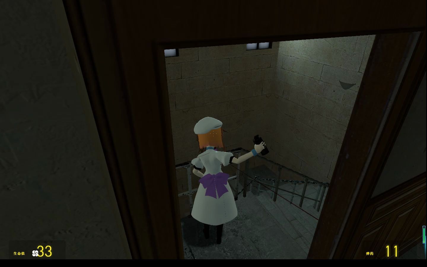 {GMOD}龙宫蕾娜第三人称模型展示(白色战袍)