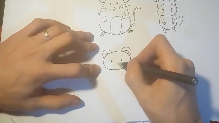 十二生肖简笔画,艺术幼教,一学就会!