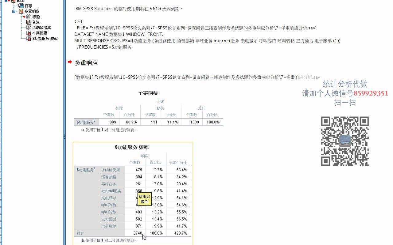 07-SPSS问卷调查论文系列-调查问卷三线表制作及名义多选题的多重...