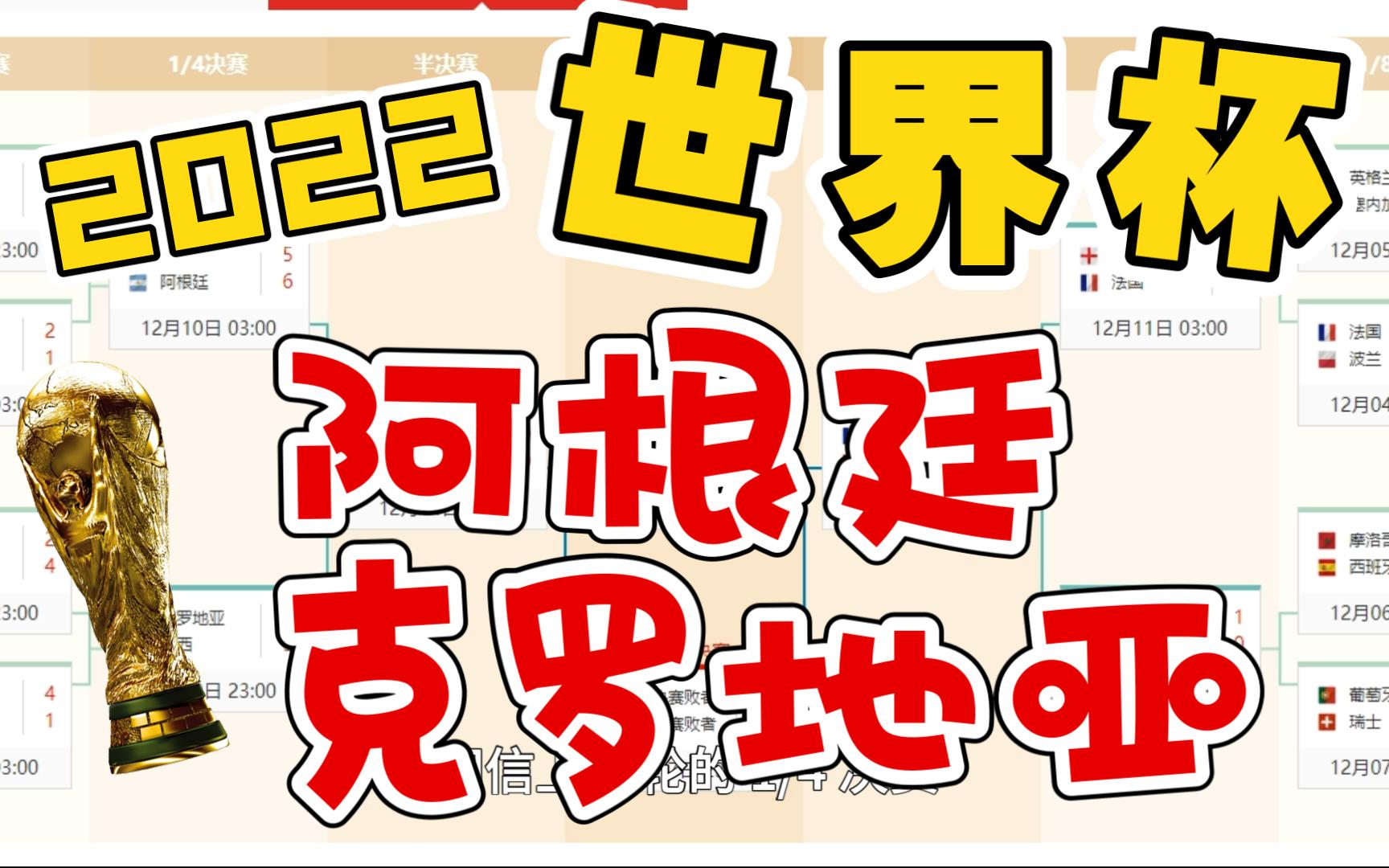 卡塔尔世界杯半决赛预测 阿根廷vs克罗地亚 提前恭喜梅老板?