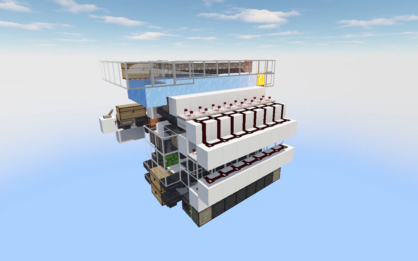 【mcbe】【1.14~1.16+】 ab单片可堆叠漏斗双倍速打包机