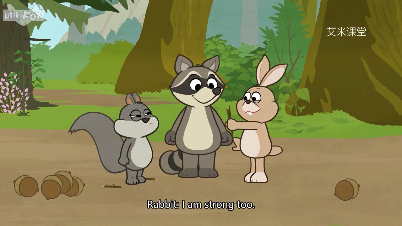 风靡全球英文启蒙分级动画片little fox level-1-09_The Big Green Forest ...