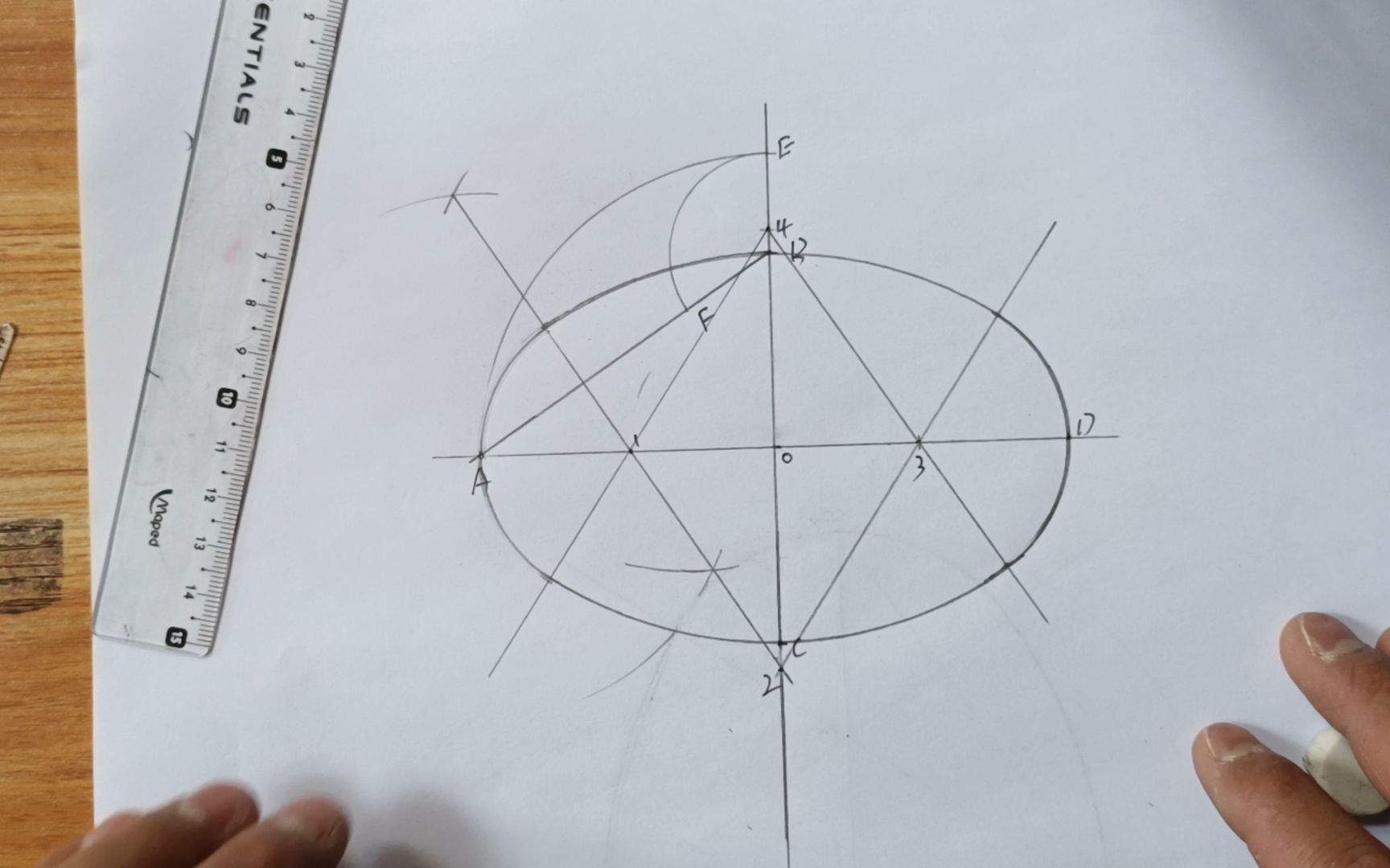 如何画一个标准椭圆，小伙教你一招简单的，你学会了吗？