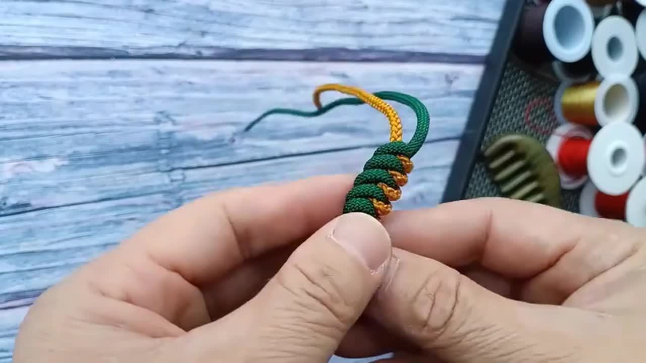 蛇结 金刚结的区别和编法,一次性学会,非常好用
