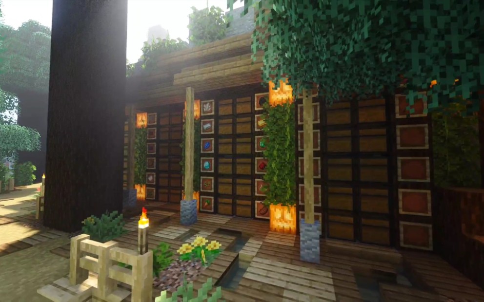 【Minecraft】单人生存建筑7:全自动物品分类装置/装饰