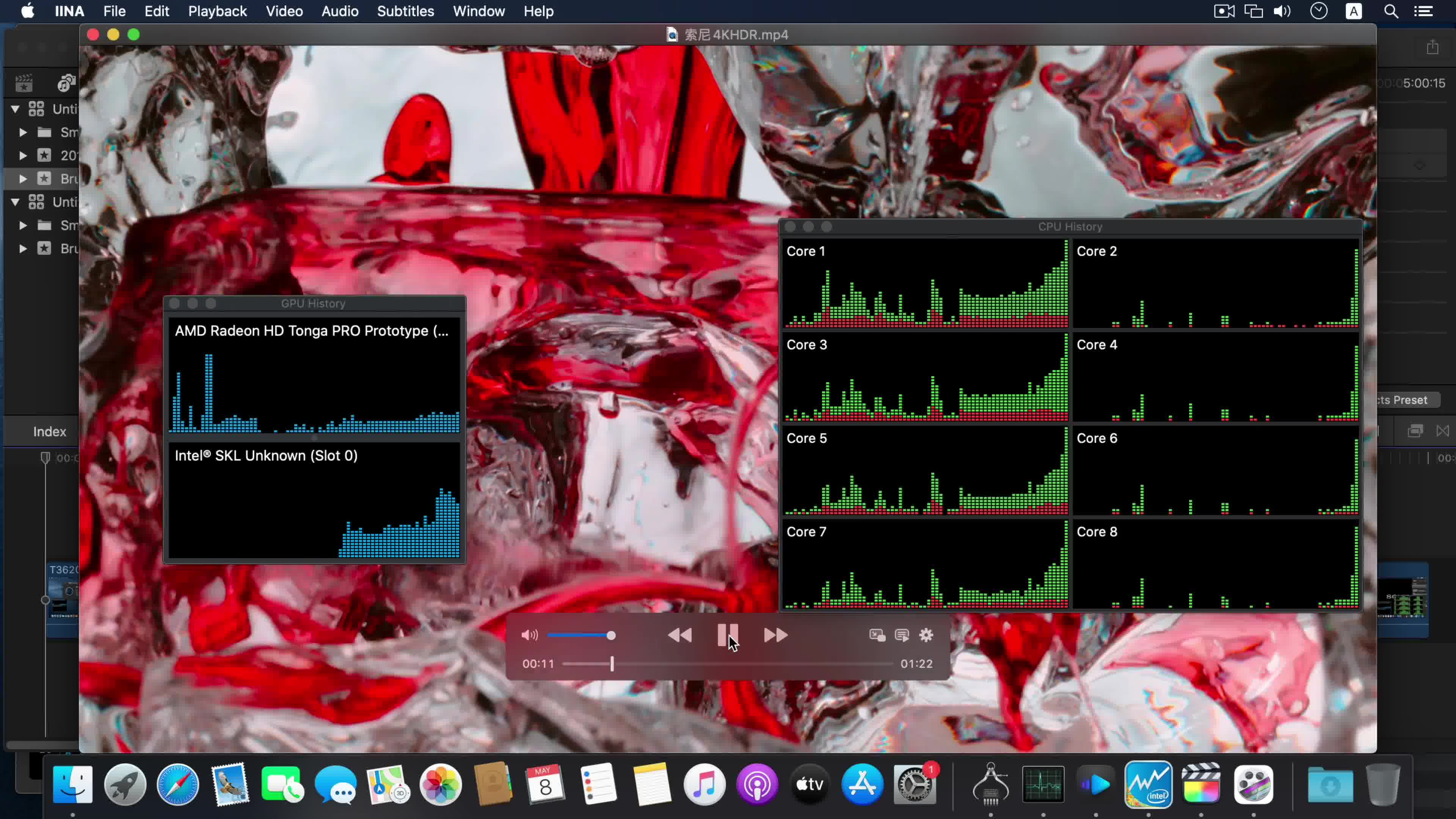 Dell Precision T3620 独显W7100 FCPX导出及HEVC测试-机型iMac...