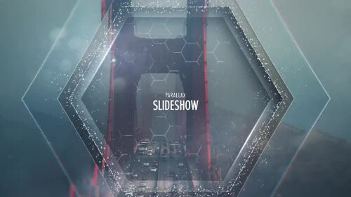 空间感三维视差片头可一键替换图片ae