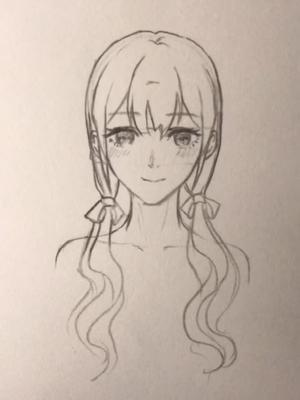 ...b>画动漫人物正脸。.