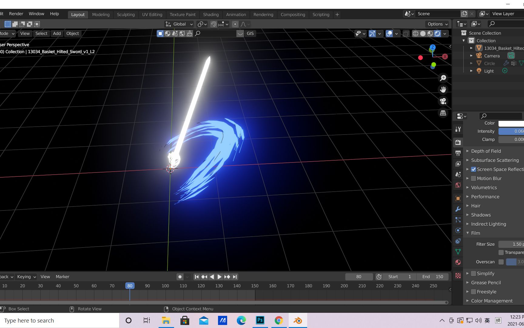 Blender 立体建模学习纯中文教程:刀光剑影(我把它做成最通俗易懂版,...