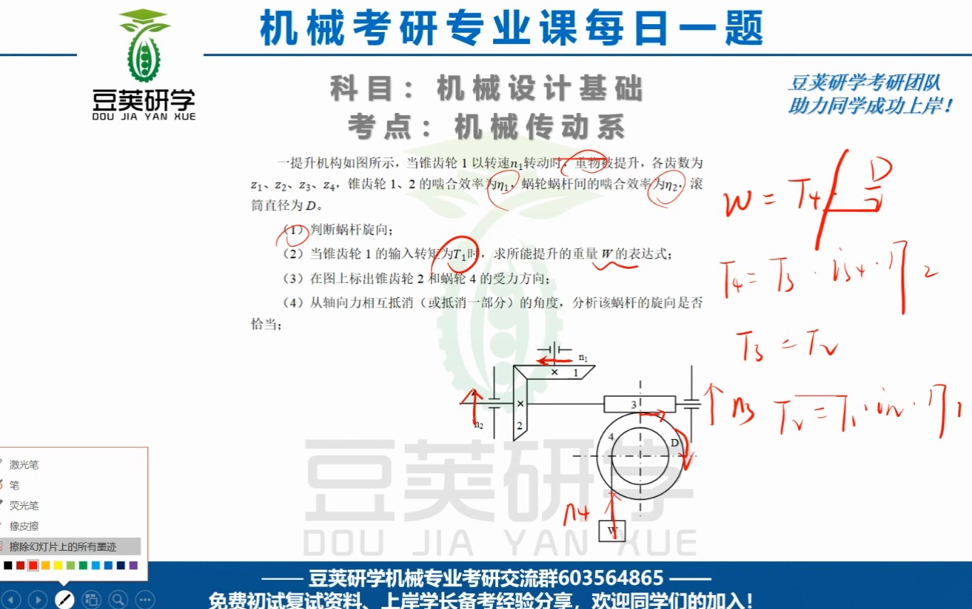 机械考研每日一题——机械传动系