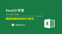 EXCEL实用技巧之数据链接后自动分行显示