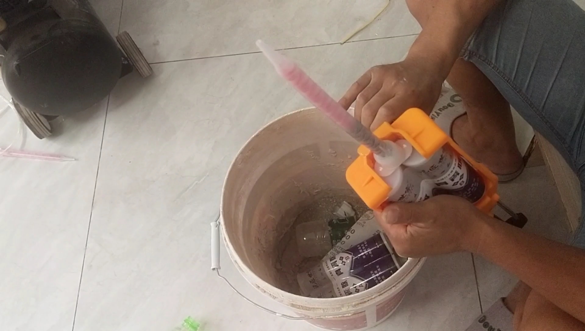 新房地板砖美缝不求人,全程教程,现场教学