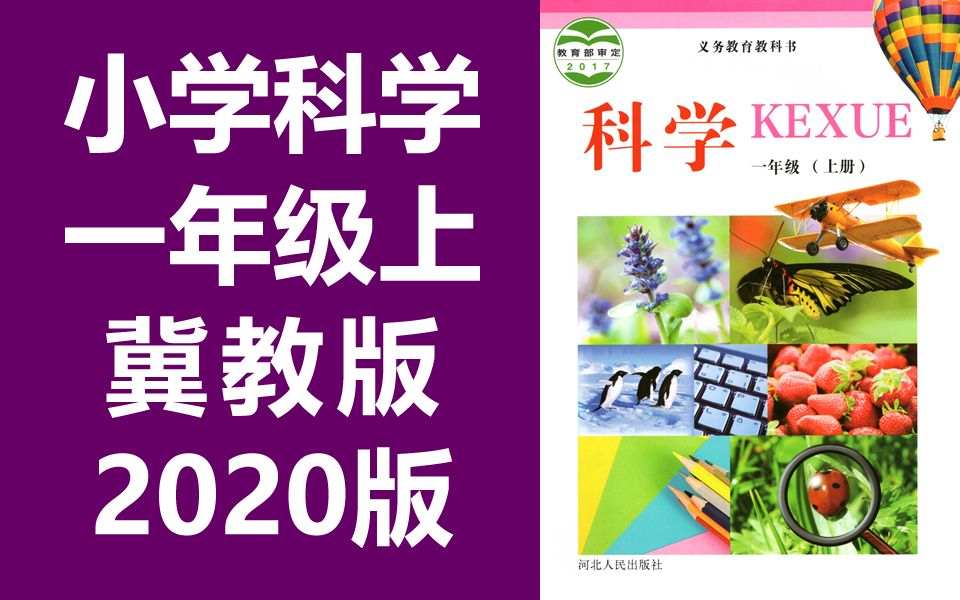 小学科学一年级上册科学 冀教版 冀人版 2020新版 小学科学1年级上册...