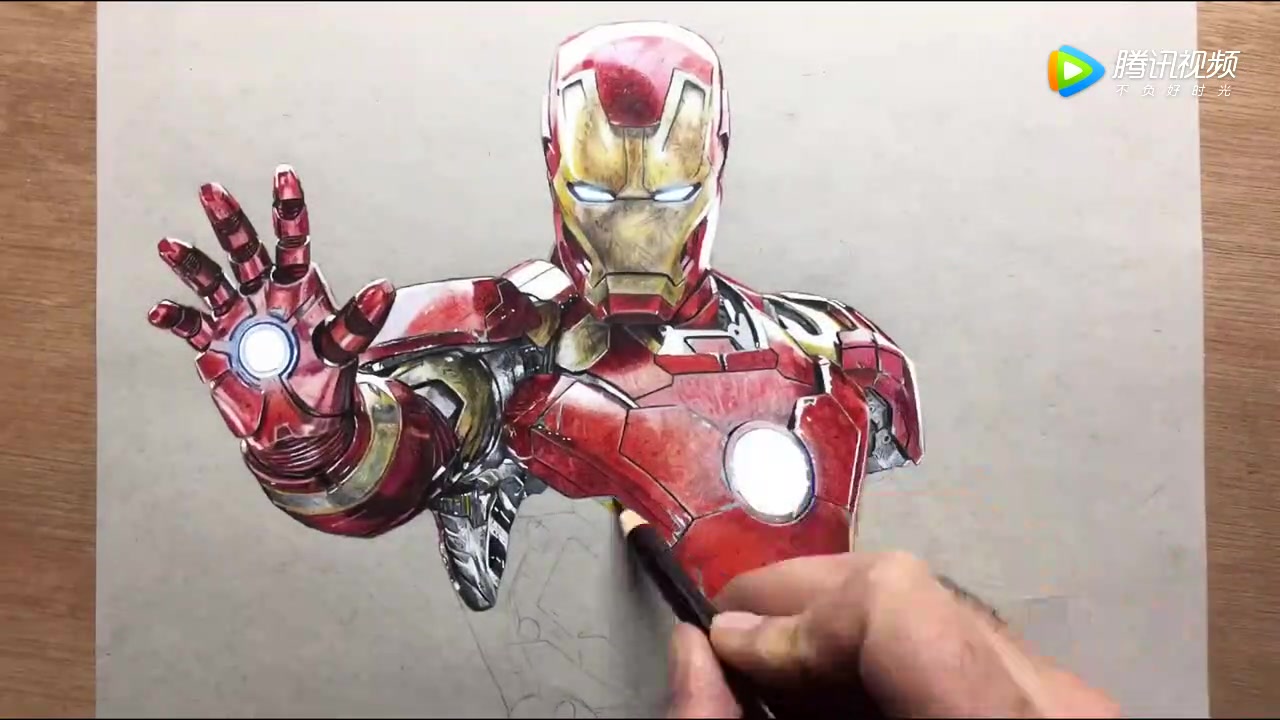 【钢铁侠绘画过程】这是Mark几我也不知道
