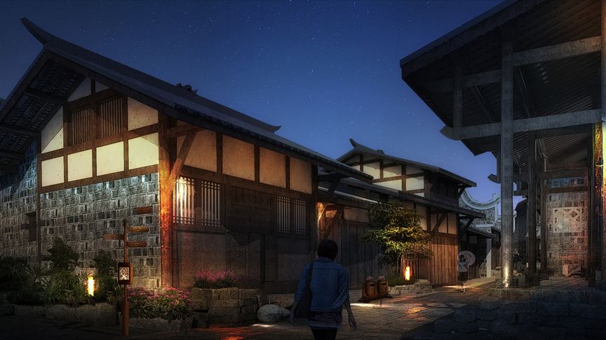 【司空侠PS教程】白天效果图照片P成夜景灯光绚丽展示一