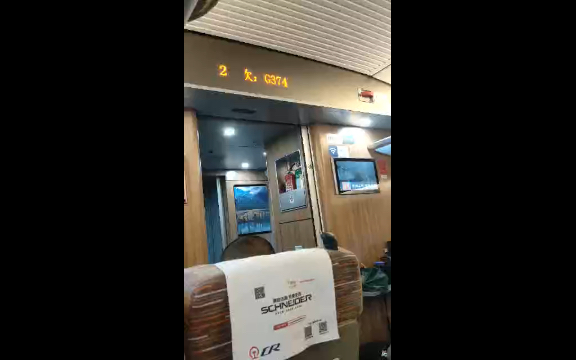 ZW08 G374次列车(北京局)昌图西站-沈阳北站中途侧窗景+CR400BF-...