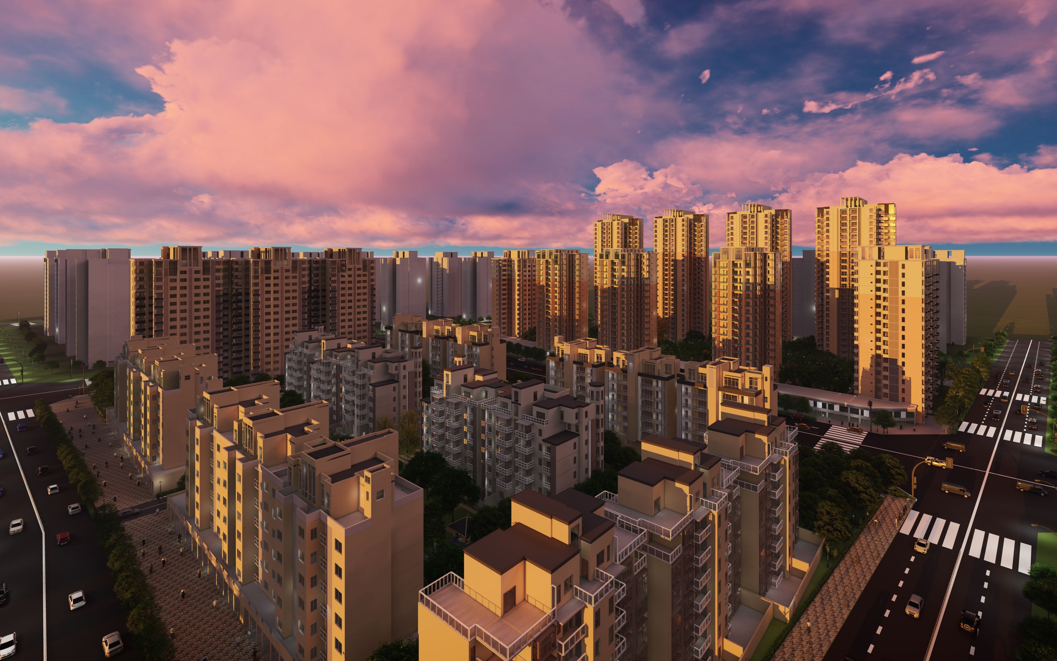 湖南城建18级bim毕业设计,3D建模+“同泰·千叶郡”小区建筑3D表达