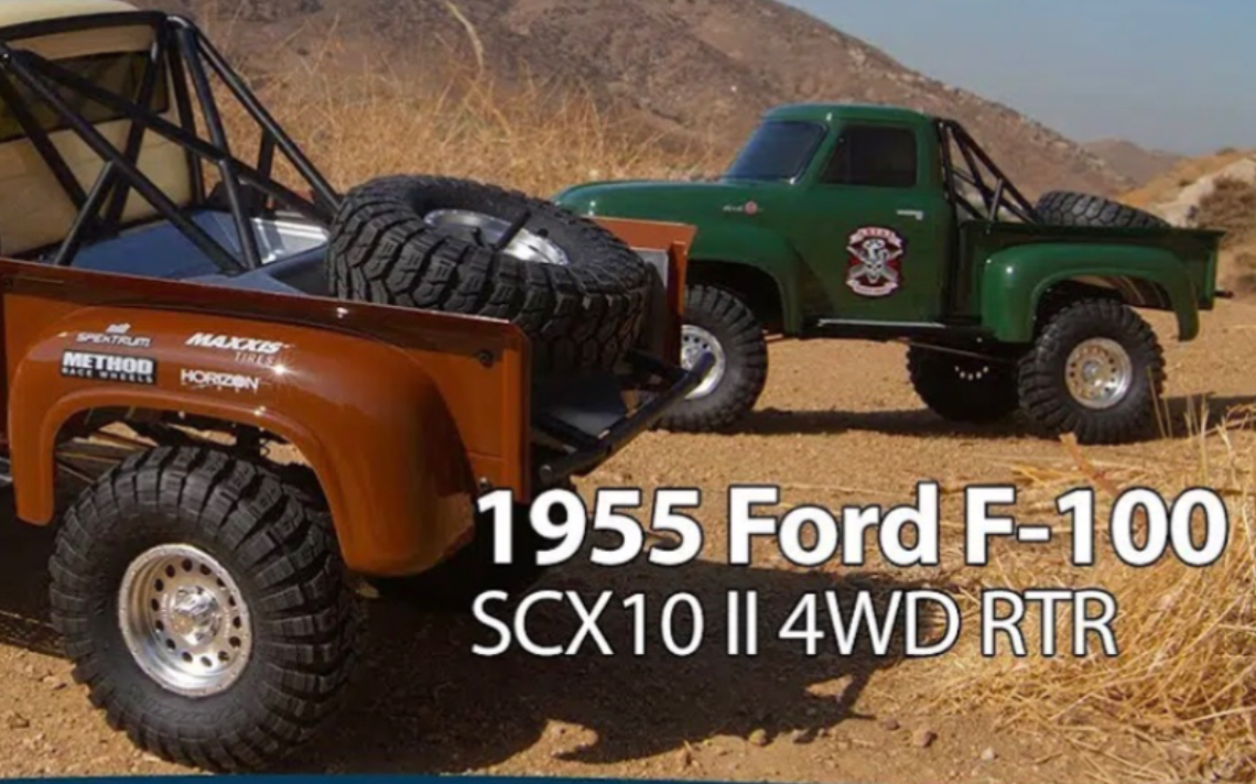 axial racing 攀爬车 2019新款 穿越 1955 ford 福特 f-100 皮卡 pickup scx...