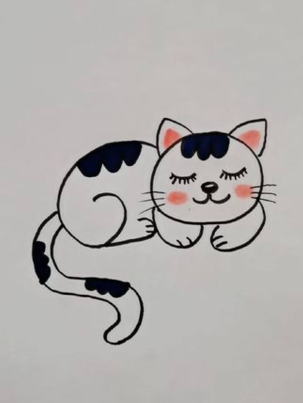 #跟着学画画 #简笔画 #育儿简笔画 #小动物的简笔画