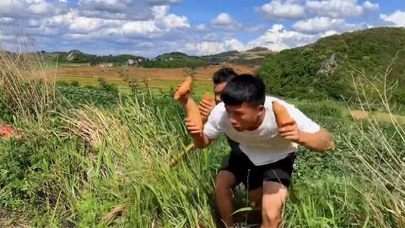 农村搞笑段子别的不说,几个憨憨是真的勤快 看一遍笑一遍 一定要看到...
