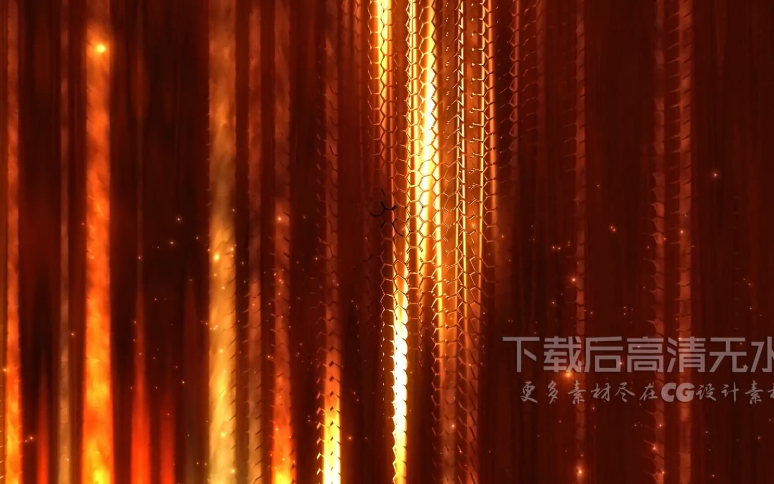 s617 2K画质超震撼大气金色钢铁金属背景特效动画动态视频素材 剪辑...