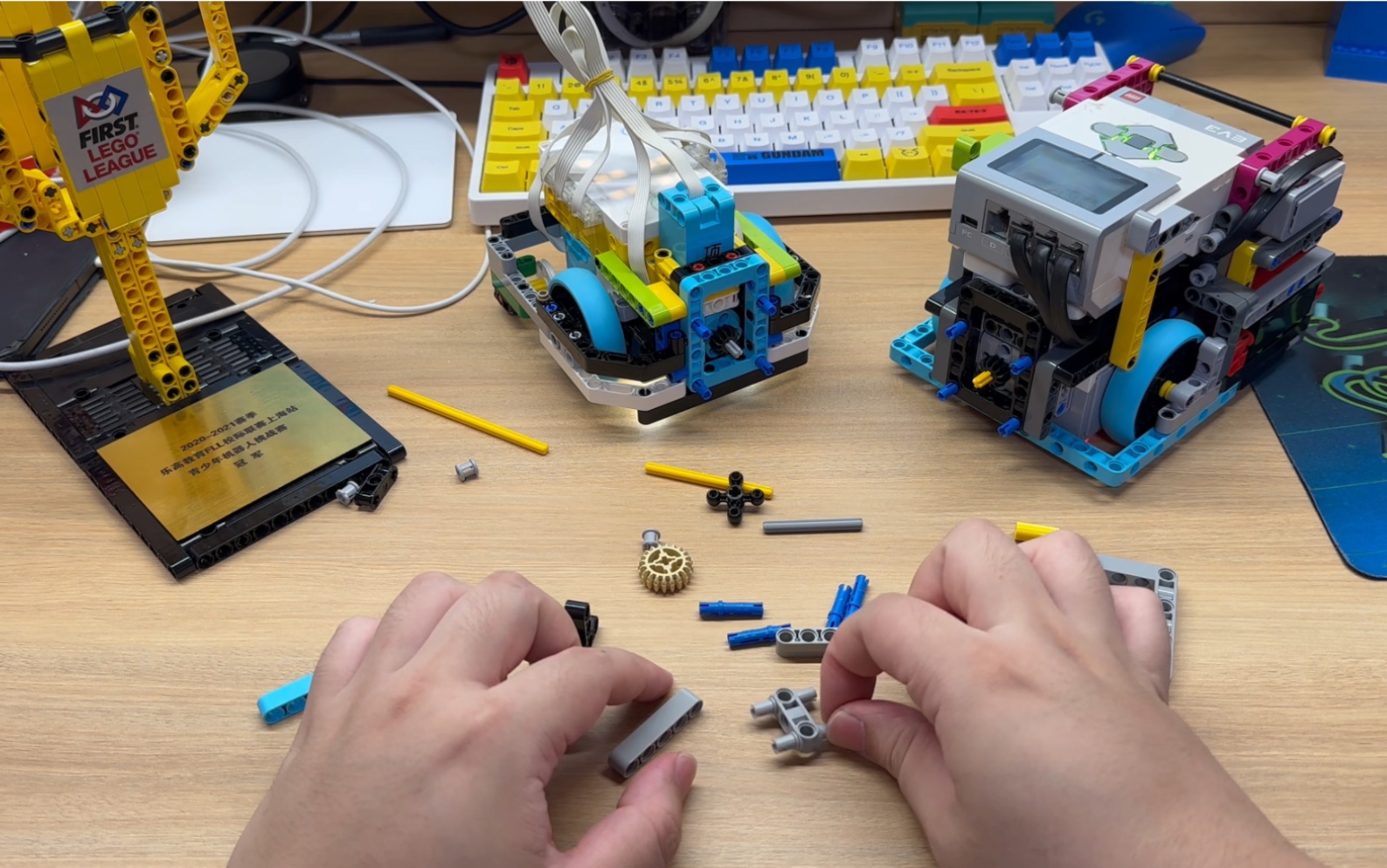 FLL2024-第一课:项老师教你搭建基础机械臂,以及如何制作场地赛主机...