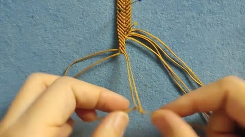 手工编绳 纯手工编绳 编绳教程 手工编织 编织教程