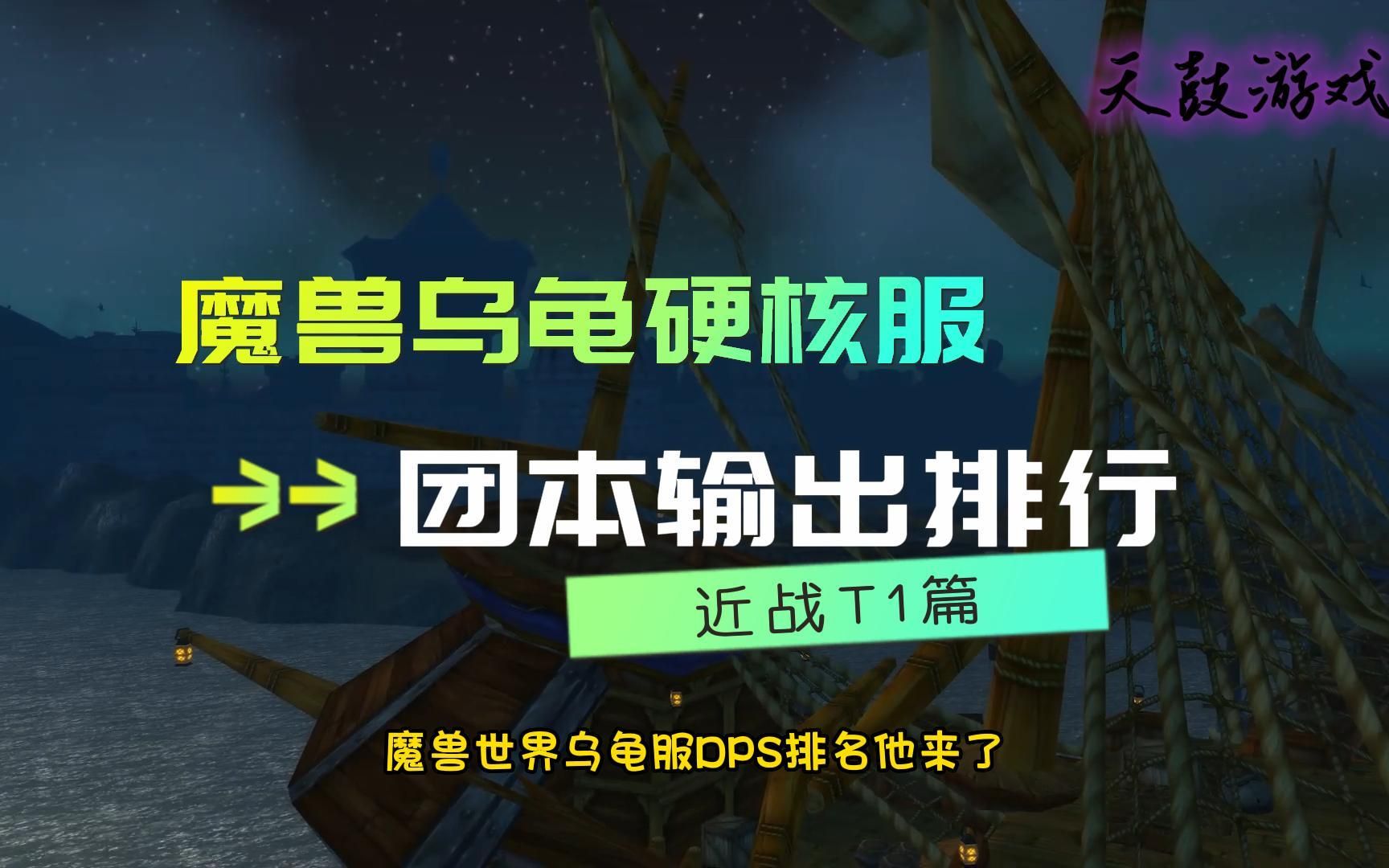 魔兽乌龟硬核服团本输出排行近战T1篇_哔哩哔哩bilibili_魔兽世界