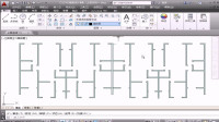 CAD2014建筑教程, 上机实训二——绘制平面图纵横墙线图