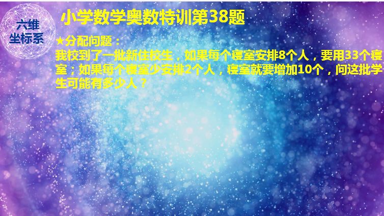 小学数学奥数特训第38题错误率极高的分配房间问题