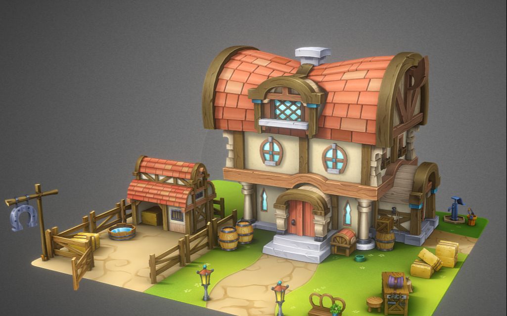 动画场景模型制作,Maya零基础制作“小木屋”场景建模