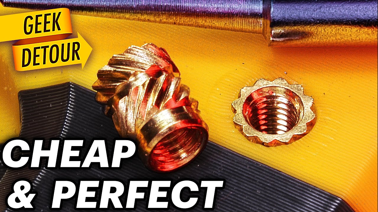 使用普通的烙铁,在3D打印件上完美预埋黄铜螺母!