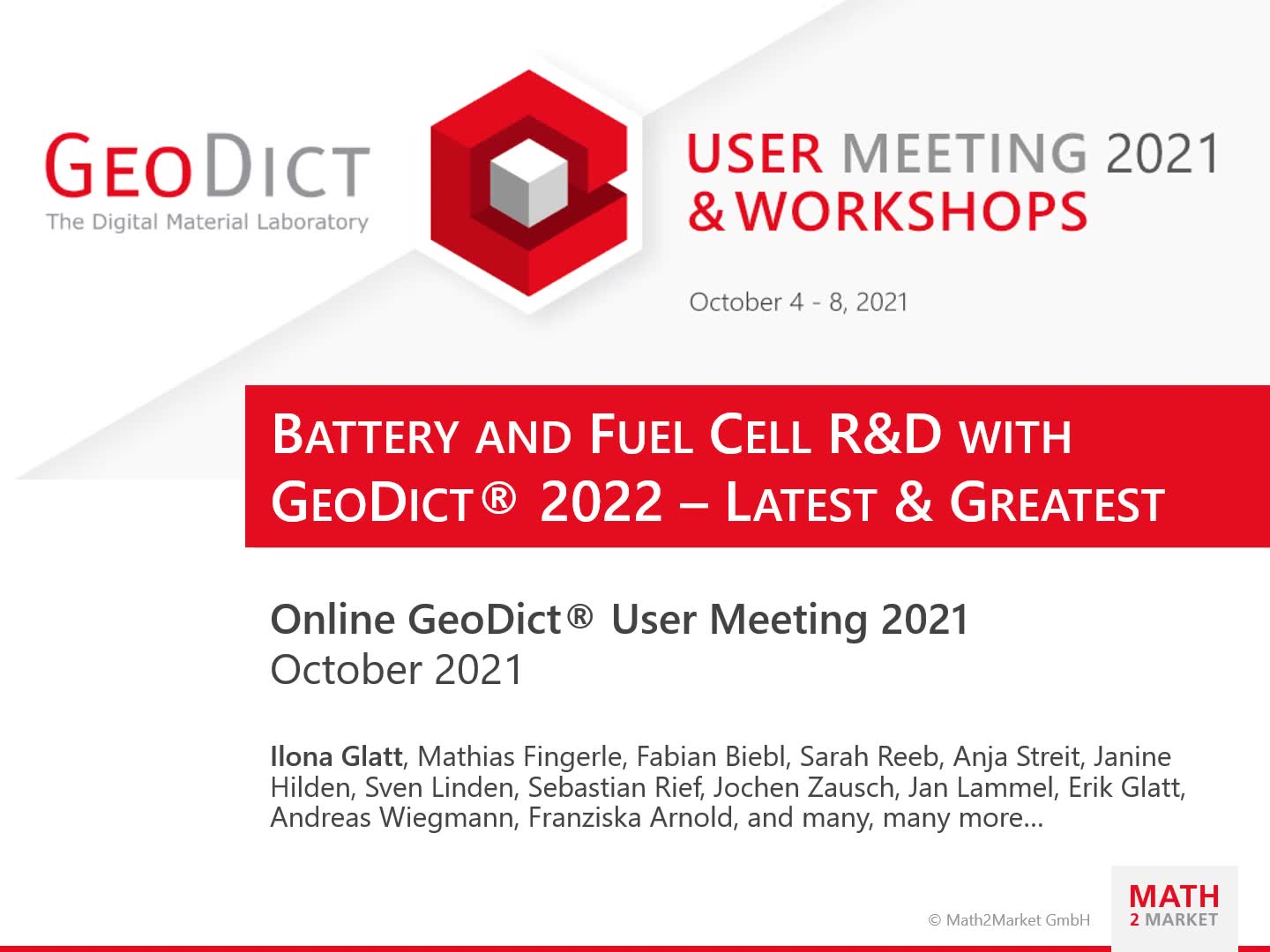 Battery and Fuel cell R&D with GeoDict 2022