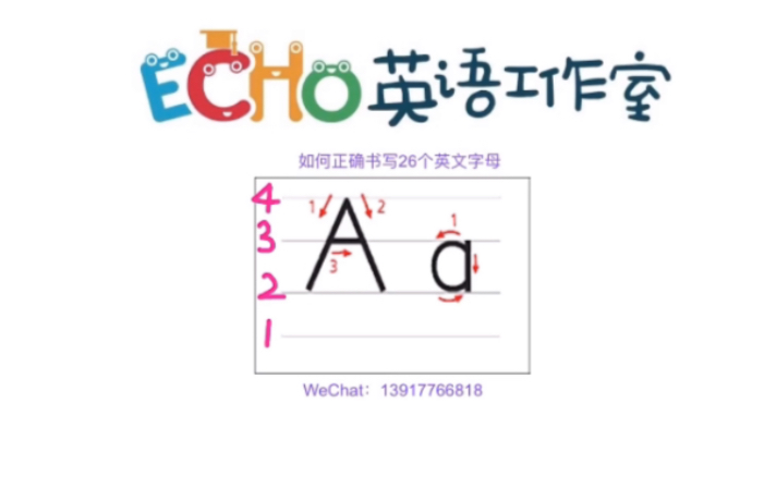 上海英语木棍体正确书写 独家 如何正确书写新版26个字母——Aa