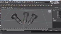 多边形建模 螺丝建模-Maya新手入门基础视频教程案例