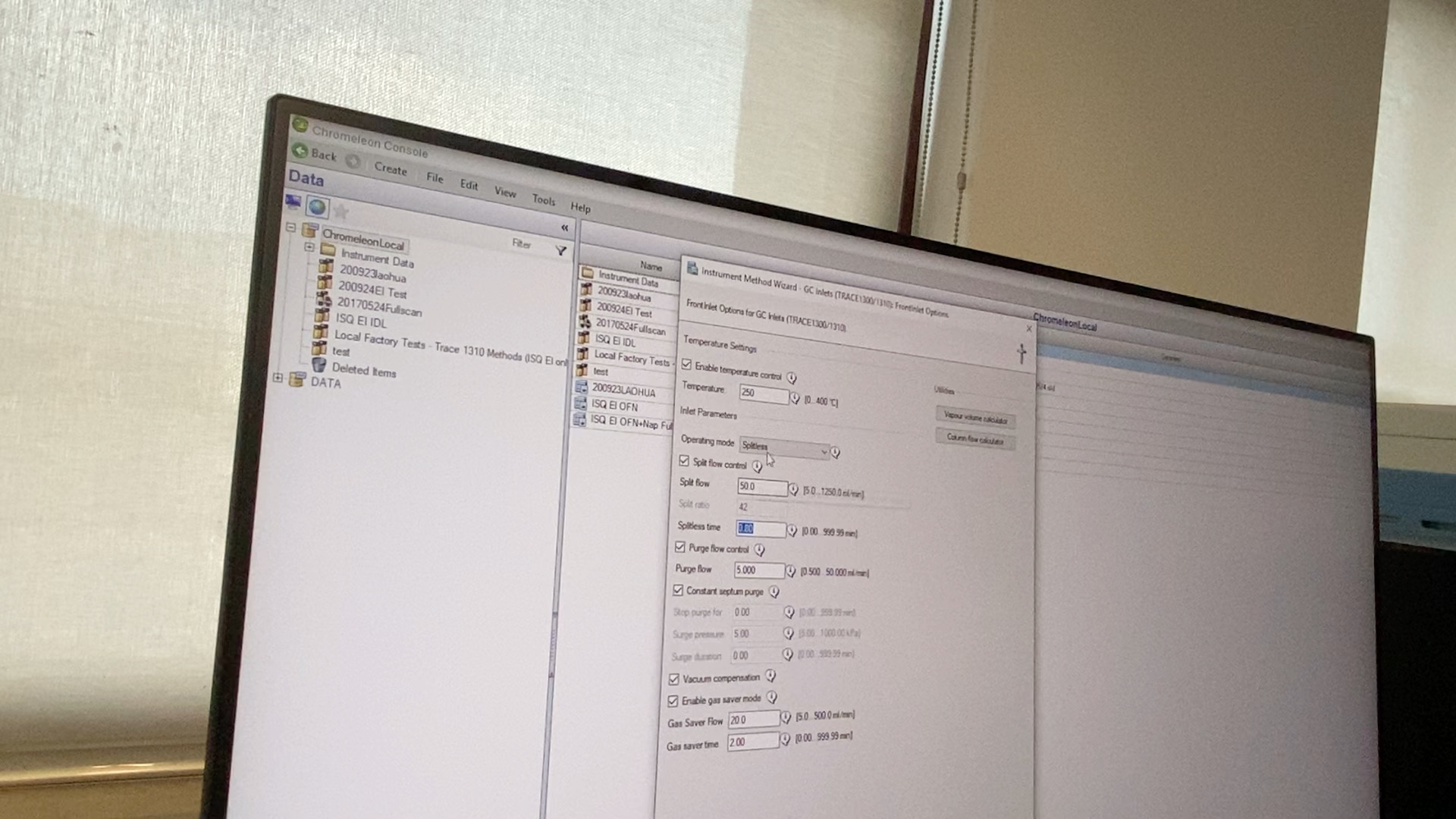 ICP-MS 气质联用变色龙chameleon 进样参数 仪器方法等设置培训