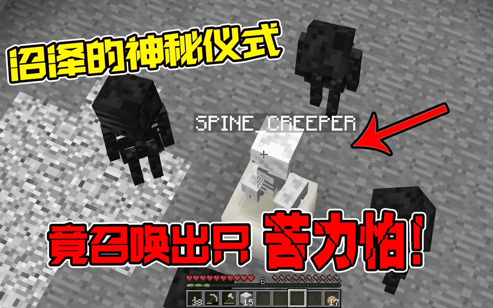 我的世界:诡异的骷髅苦力怕,甚至可以将玩家同化!_哔哩哔哩bilibili_我...