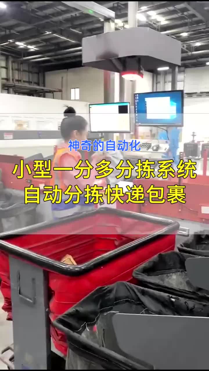 小型一分多分拣系统,自动分拣快递包裹!