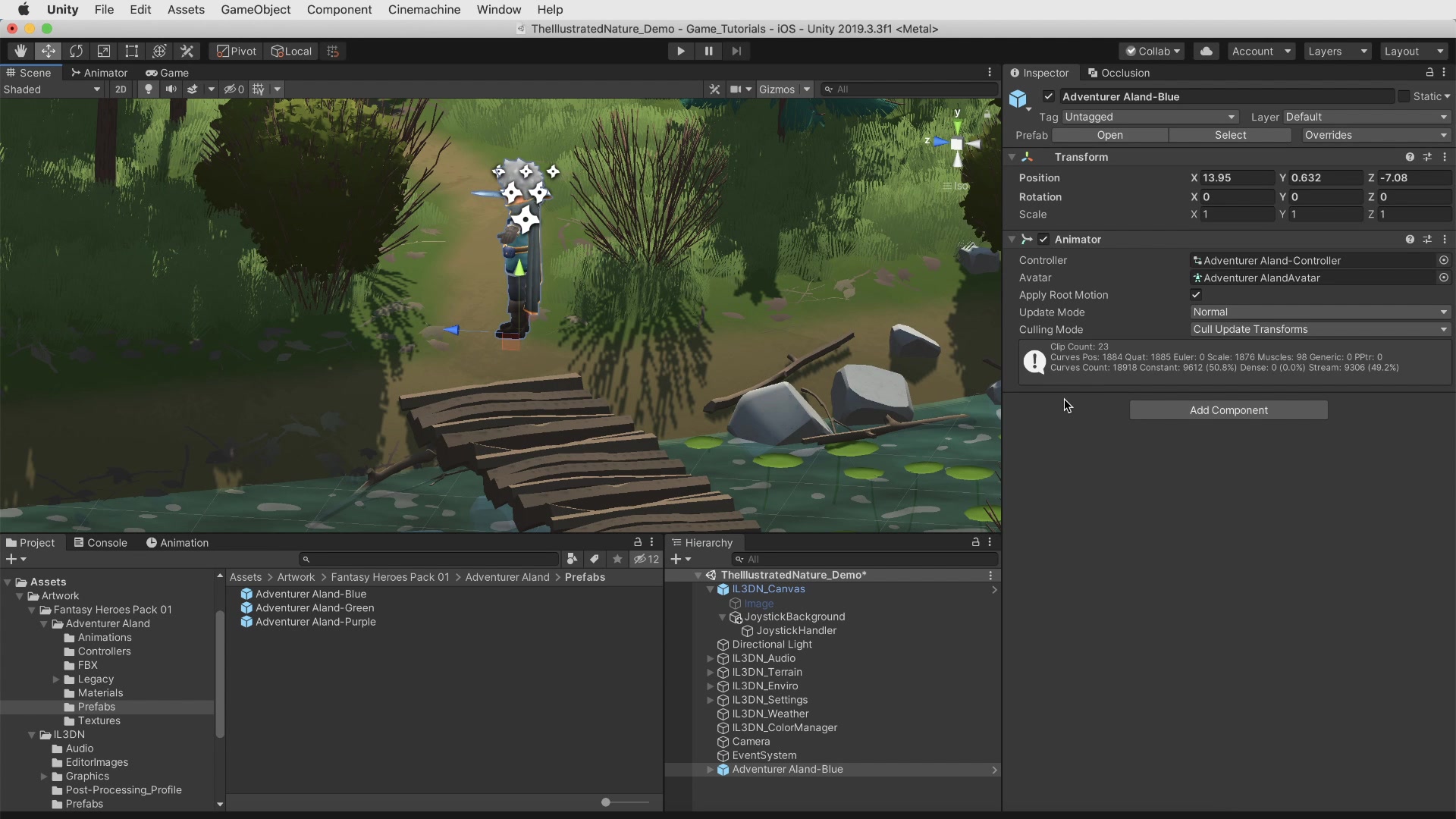 [游戏小功能教程]从零到有,摇杆控制hero移动