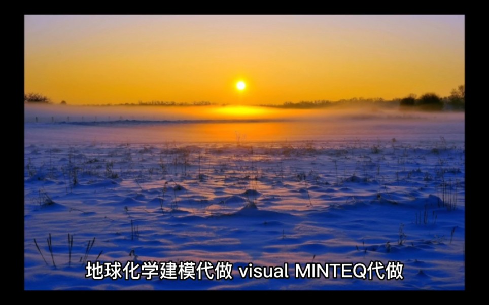 地球化学建模代做,visual MINTEQ代做,Phreeqc代做,课程设计代做,对...