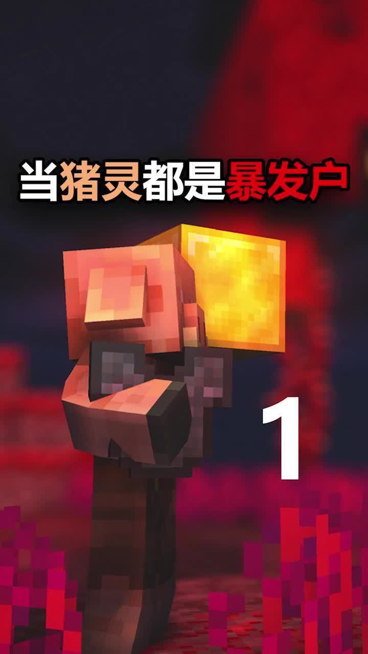 这可真是暴发户 我的世界 趣味挑战 正能量