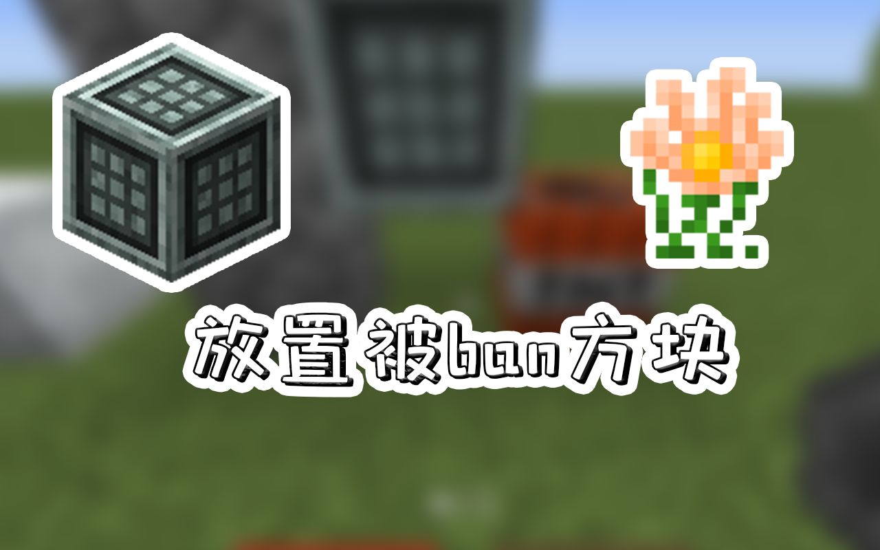 【Minecraft】无视ban插件使用被ban方块【bug】
