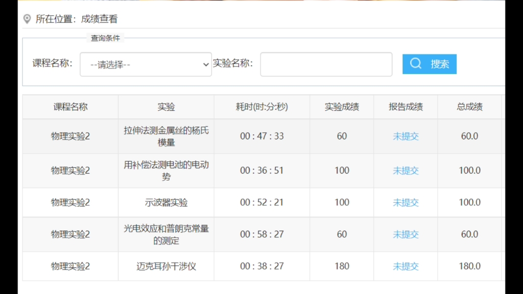 可代科大奥锐物理实验